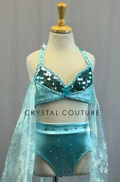 Custom Queen Elsa Two Piece - Rhinestones – Crystal Couture